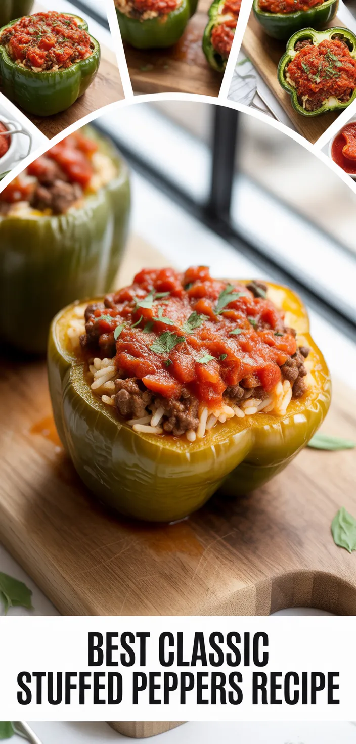 Best Classic Stuffed Peppers Recipe - cravecookcreate.com