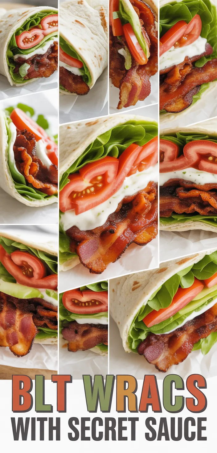 BLT Wraps With Secret Sauce Recipe - cravecookcreate.com