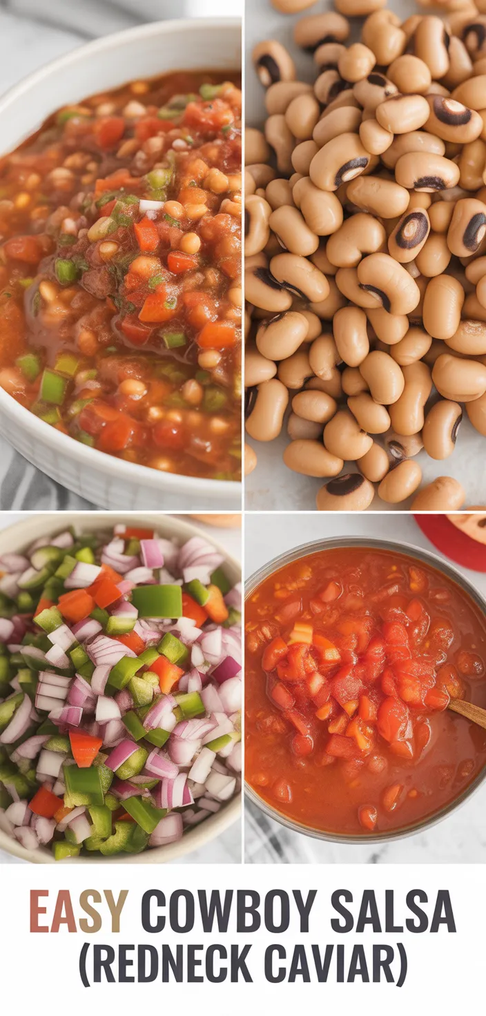 Easy Cowboy Salsa (Redneck Caviar) Recipe - cravecookcreate.com