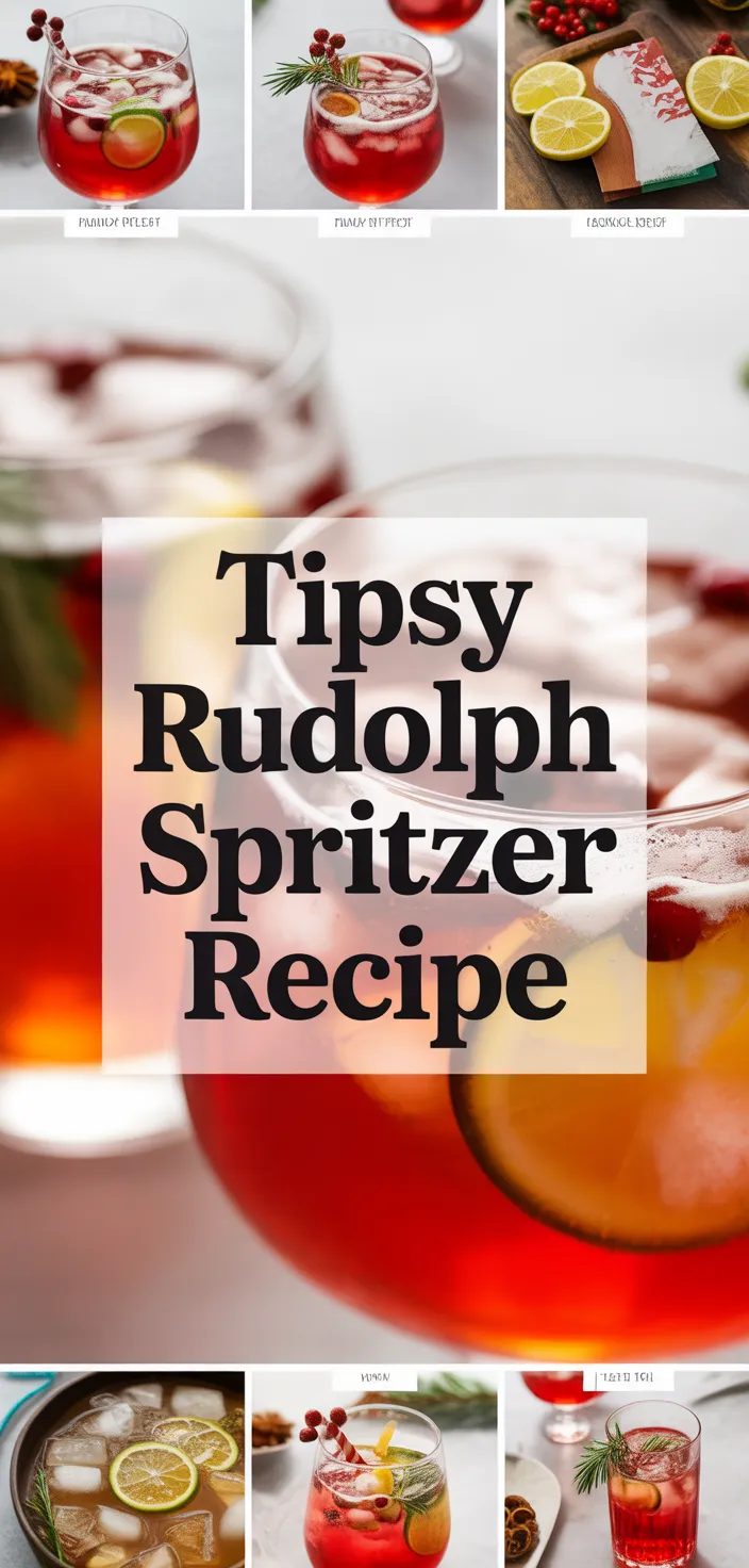 Tipsy Rudolph Spritzer Recipe - cravecookcreate.com