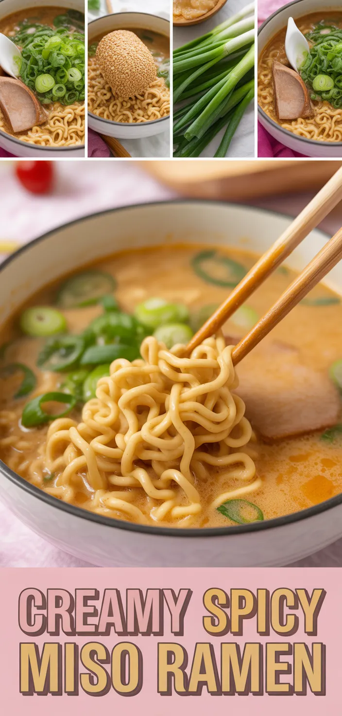 Easy Creamy Spicy Miso Craft Ramen Recipe - cravecookcreate.com