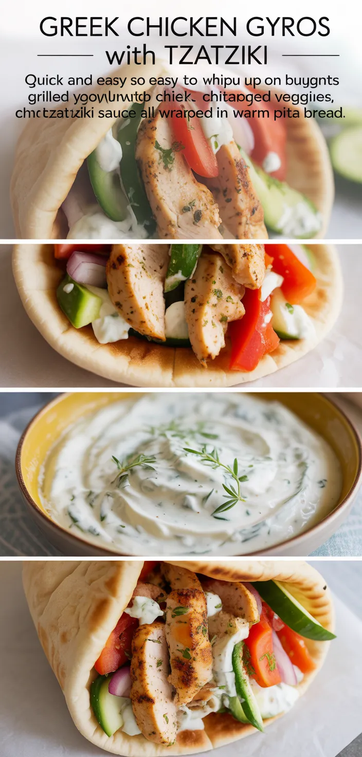 Greek Chicken Gyros With Tzatziki Recipe - cravecookcreate.com